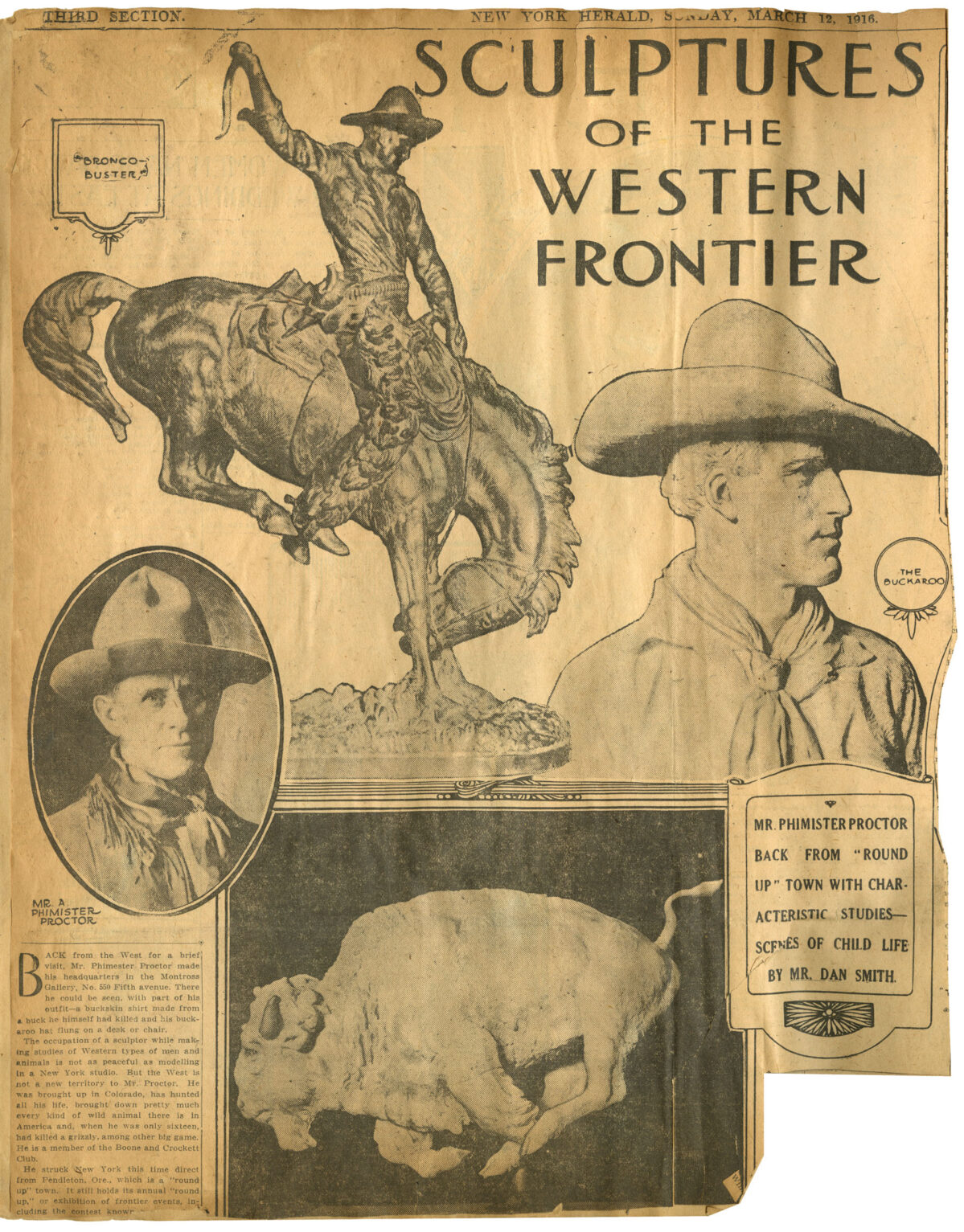 The Buffalo Hunt - Alexander Phimister Proctor: The Sculptor in Buckskin